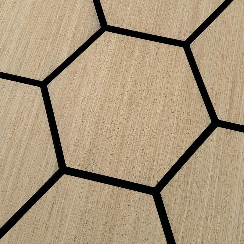 Natural Oak Hex Acoustic Wall Panels – The 3D Wall Panel Company
