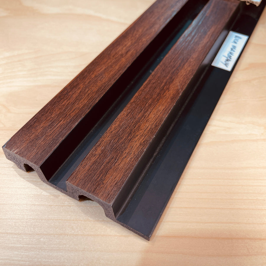 Rich Mahogany Slat Wall Eco Panels – The 3D Wall Panel Company
