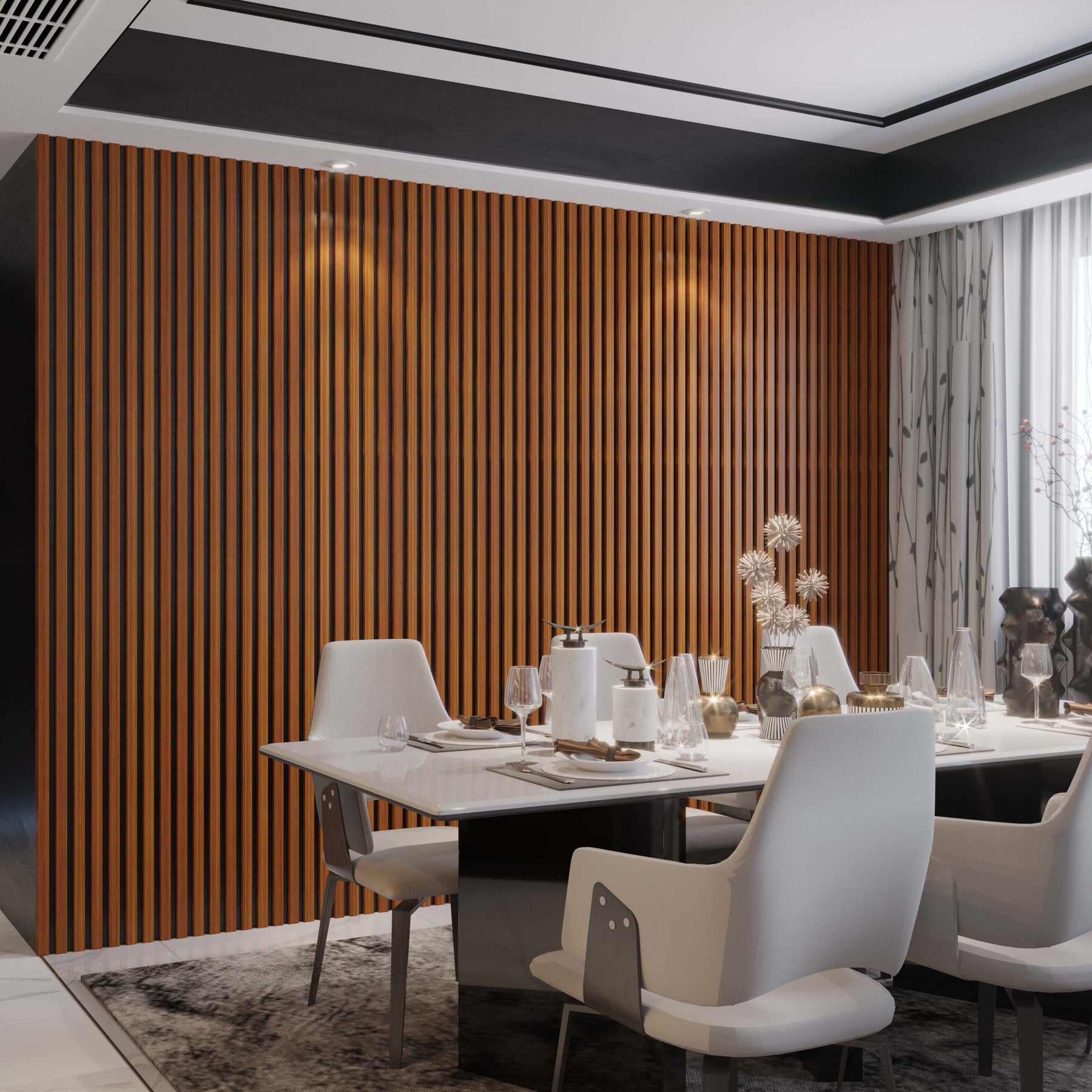 Rosewood Slat Wall Eco Panels – The 3D Wall Panel Company
