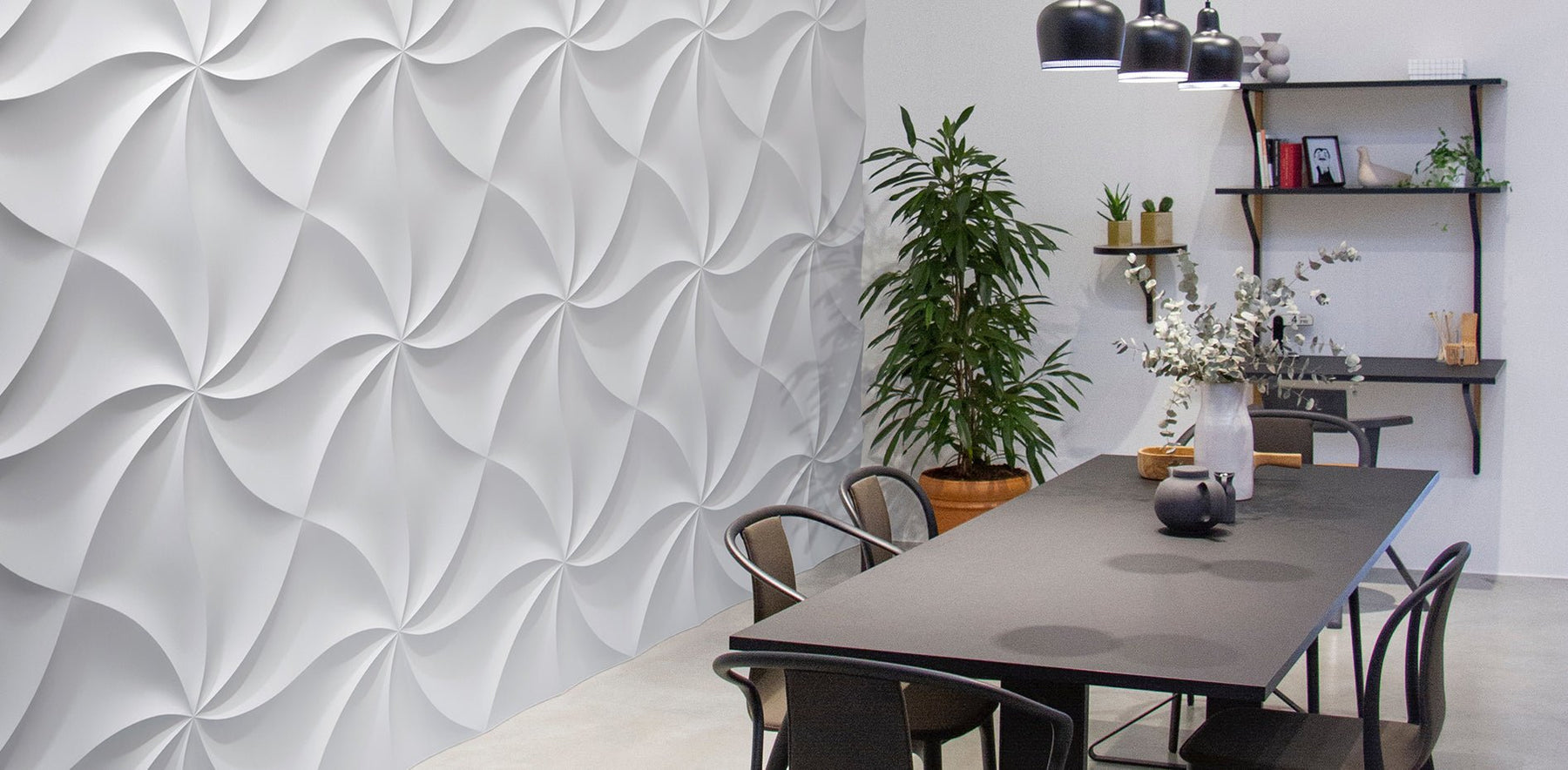 Zephyr 3D Plaster Wall Panels 1.44 sqm – The 3D Wall Panel Company